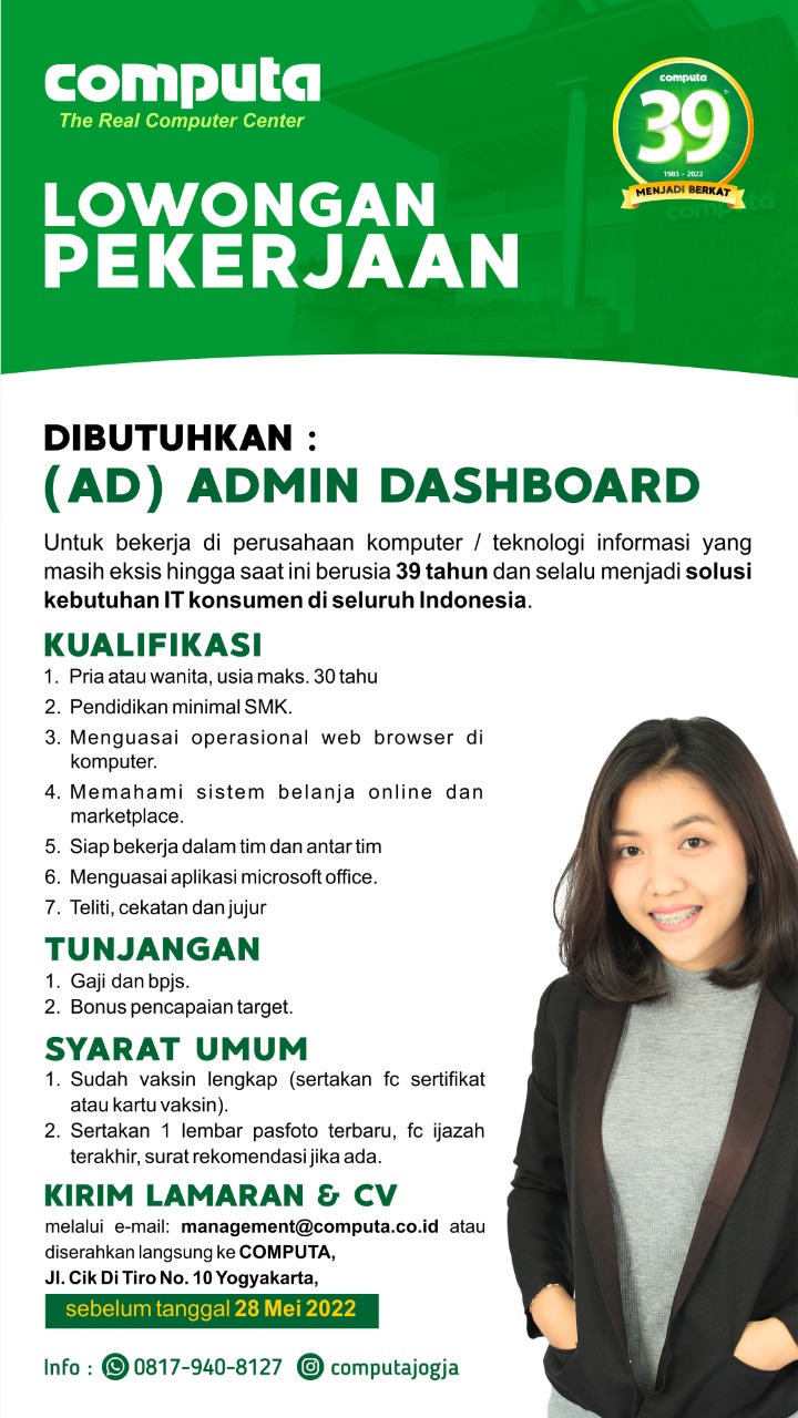 LOWONGAN KERJA - COMPUTA